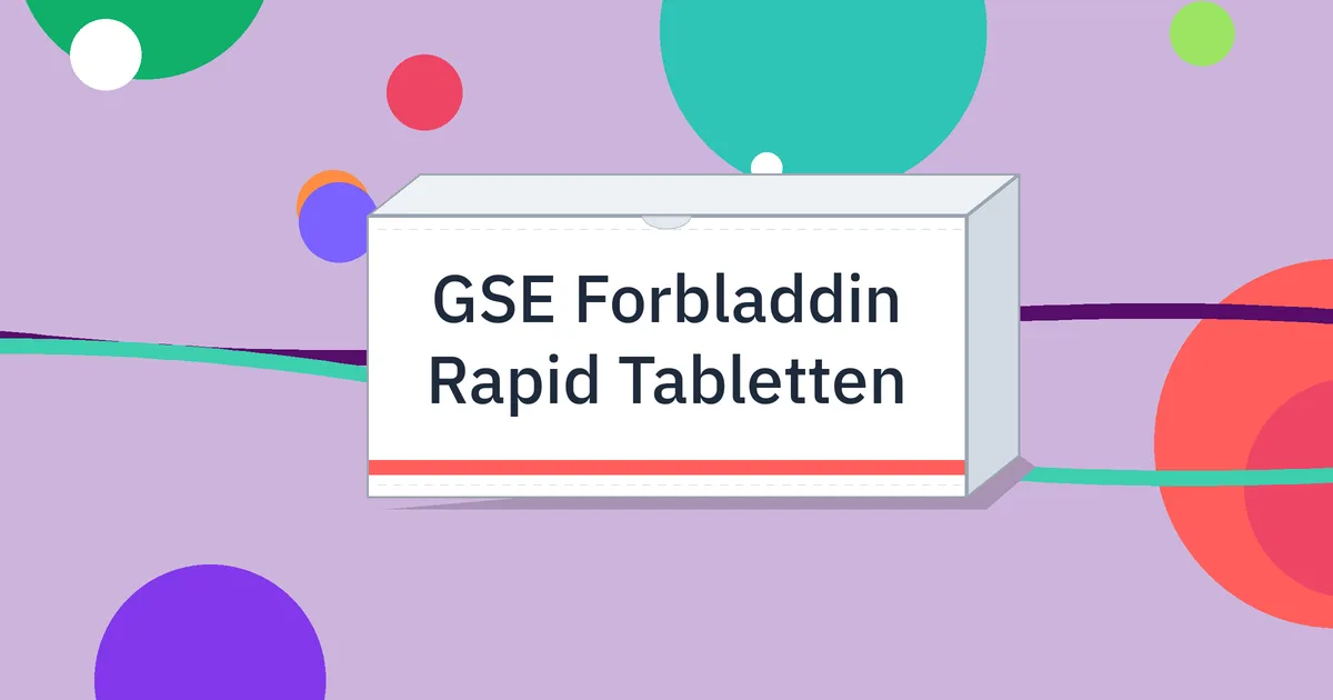 Symbolbild: Packung mit der Aufschrift GSE Forbladdin Rapid Tabletten (PZN 18833887) – Verfügbarkeit und Bezug in Apotheken in Frankfurt am Main