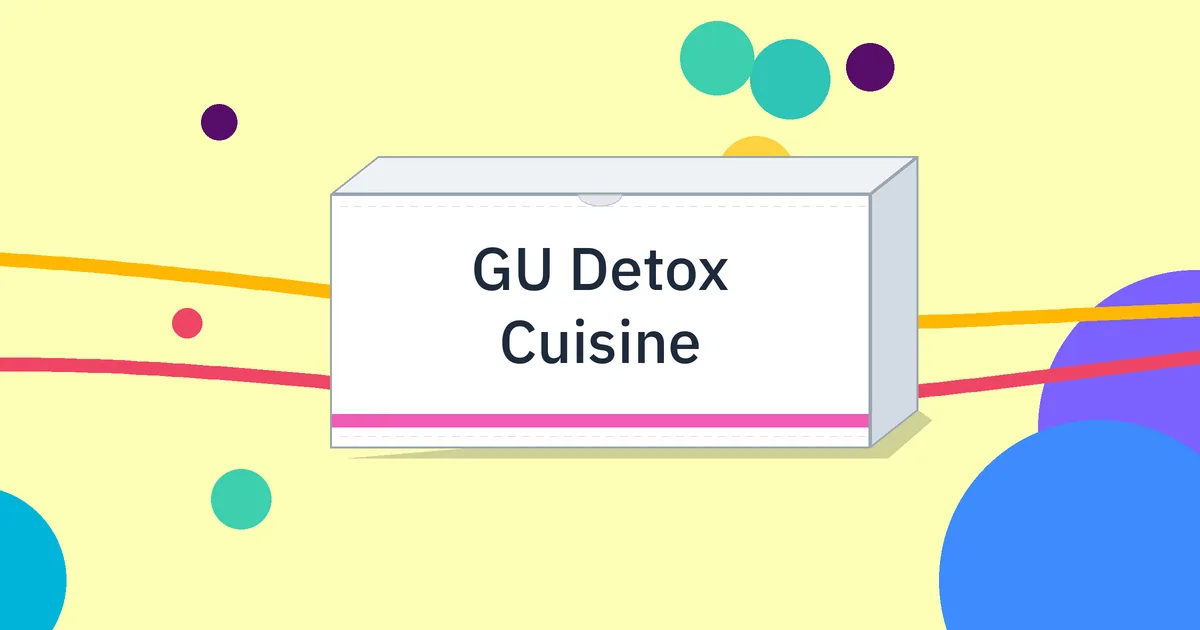 Symbolbild: Packung mit der Aufschrift GU Detox Cuisine (PZN 18355614) – Verfügbarkeit und Bezug in Apotheken in Frankfurt am Main