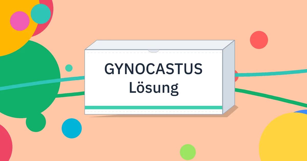 Symbolbild: Packung mit der Aufschrift GYNOCASTUS Lösung (PZN 04591386) – Verfügbarkeit und Bezug in Apotheken in Frankfurt am Main