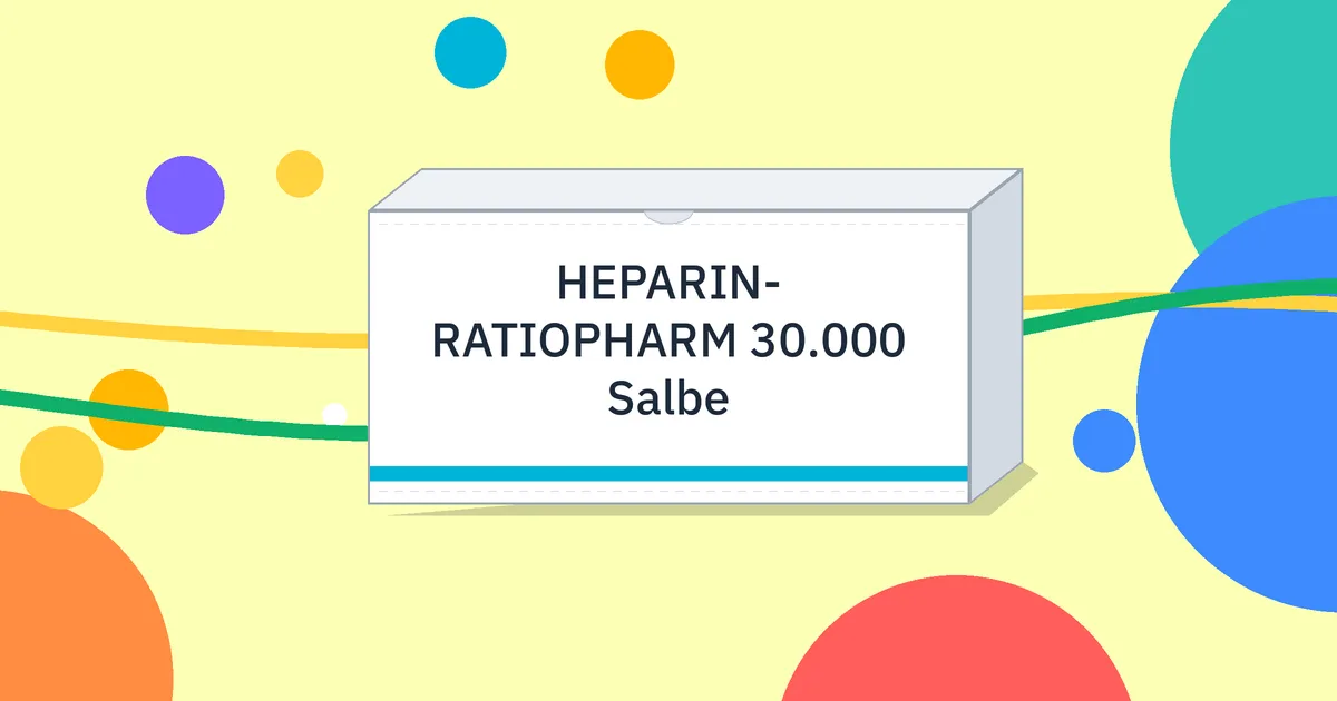 Symbolbild: Packung mit der Aufschrift HEPARIN-RATIOPHARM 30.000 Salbe (PZN 07292715) – Verfügbarkeit und Bezug in Apotheken in Frankfurt am Main