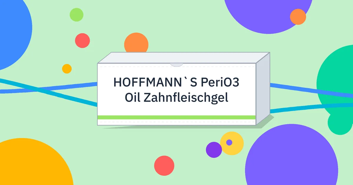 Symbolbild: Packung mit der Aufschrift HOFFMANN`S PeriO3 Oil Zahnfleischgel (PZN 11636592) – Verfügbarkeit und Bezug in Apotheken in Frankfurt am Main
