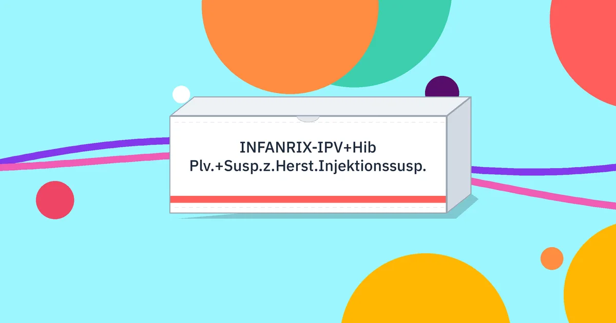 Symbolbild: Packung mit der Aufschrift INFANRIX-IPV+Hib Plv.+Susp.z.Herst.Injektionssusp. (PZN 19627055) – Verfügbarkeit und Bezug in Apotheken in Frankfurt am Main
