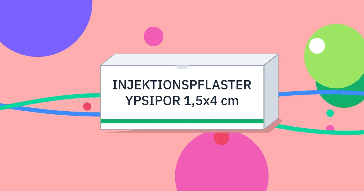 Symbolbild: Packung mit der Aufschrift INJEKTIONSPFLASTER YPSIPOR 1,5x4 cm (PZN 07387999) – Verfügbarkeit und Bezug in Apotheken in Frankfurt am Main