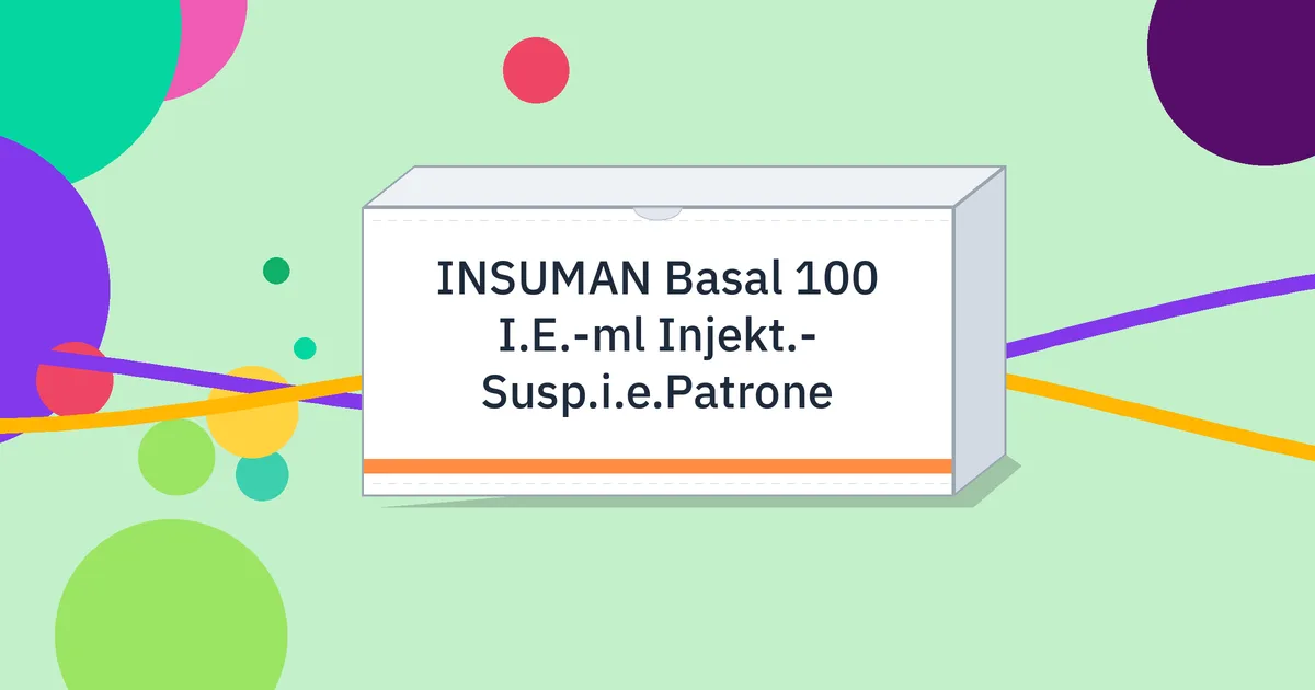 Symbolbild: Packung mit der Aufschrift INSUMAN Basal 100 I.E.-ml Injekt.-Susp.i.e.Patrone (PZN 03088455) – Verfügbarkeit und Bezug in Apotheken in Frankfurt am Main