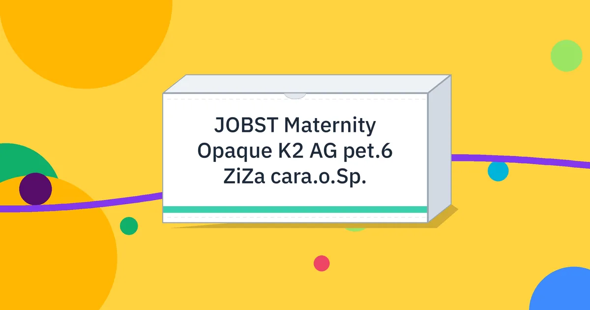Symbolbild: Packung mit der Aufschrift JOBST Maternity Opaque K2 AG pet.6 ZiZa cara.o.Sp. (PZN 15851407) – Verfügbarkeit und Bezug in Apotheken in Frankfurt am Main