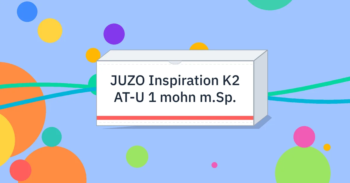 Symbolbild: Packung mit der Aufschrift JUZO Inspiration K2 AT-U 1 mohn m.Sp. (PZN 14927321) – Verfügbarkeit und Bezug in Apotheken in Frankfurt am Main