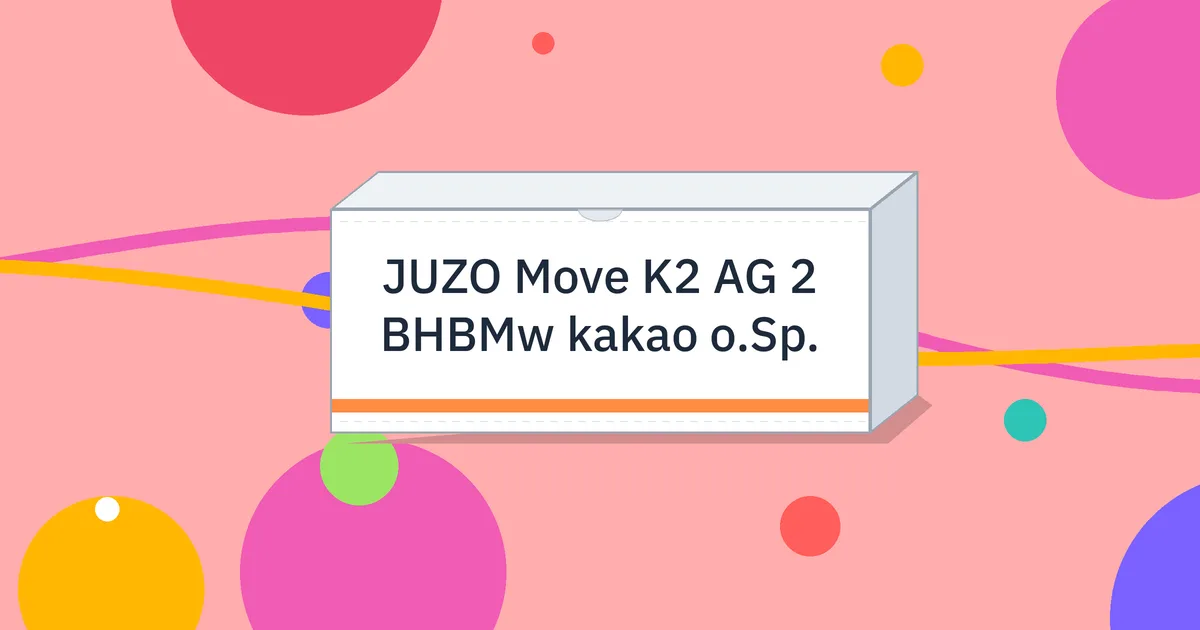 Symbolbild: Packung mit der Aufschrift JUZO Move K2 AG 2 BHBMw kakao o.Sp. (PZN 18558547) – Verfügbarkeit und Bezug in Apotheken in Frankfurt am Main