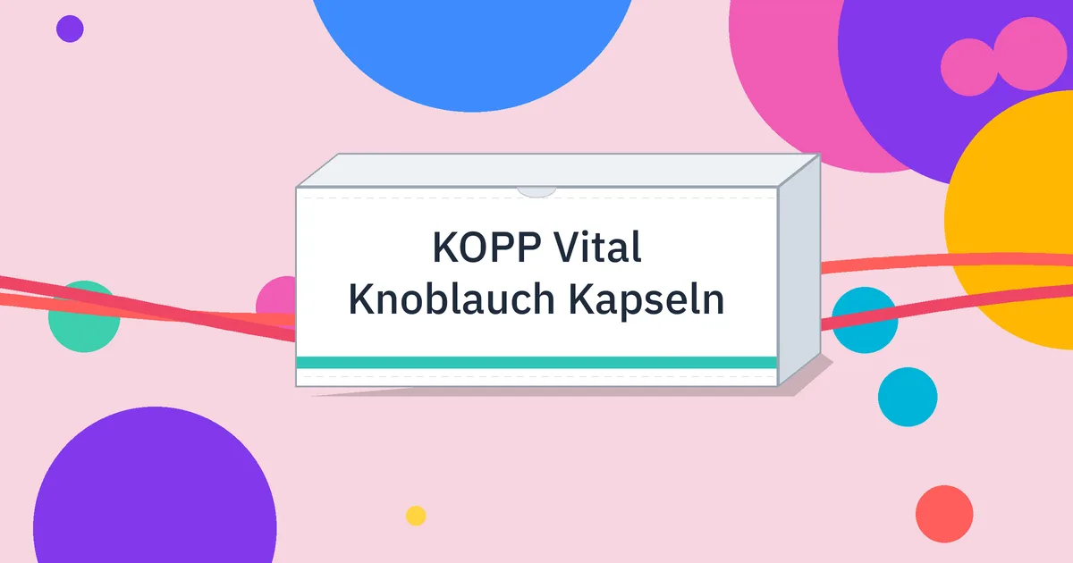 Symbolbild: Packung mit der Aufschrift KOPP Vital Knoblauch Kapseln (PZN 18811012) – Verfügbarkeit und Bezug in Apotheken in Frankfurt am Main