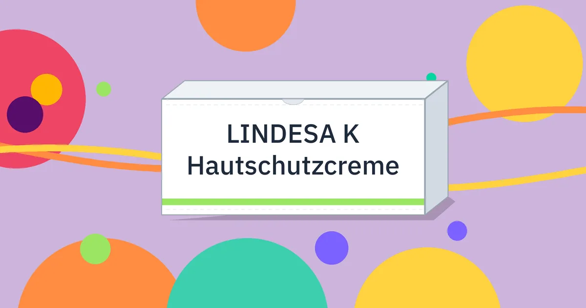 Symbolbild: Packung mit der Aufschrift LINDESA K Hautschutzcreme (PZN 04534342) – Verfügbarkeit und Bezug in Apotheken in Frankfurt am Main