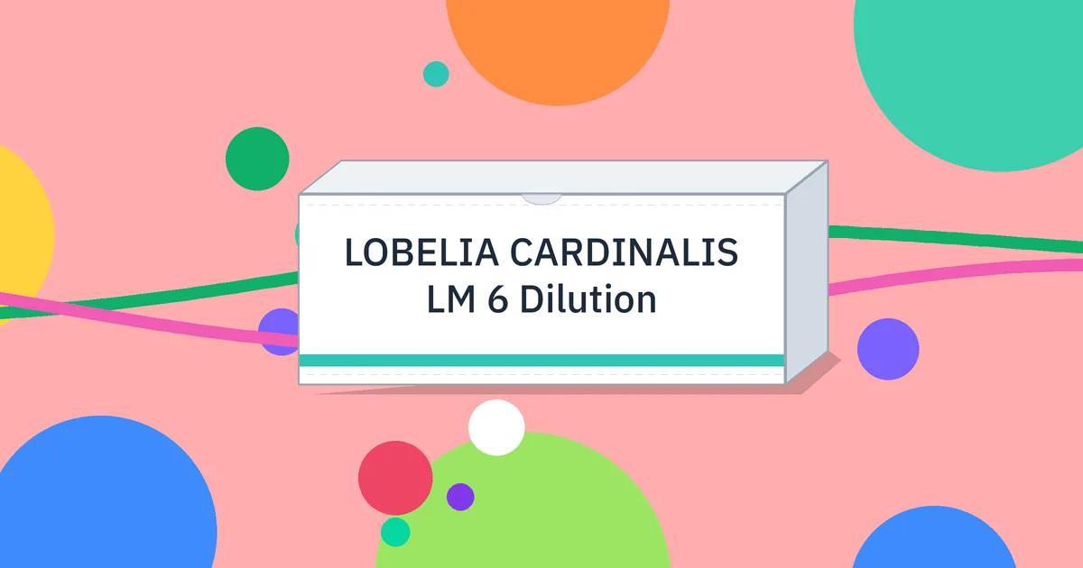 Symbolbild: Packung mit der Aufschrift LOBELIA CARDINALIS LM 6 Dilution (PZN 13532856) – Verfügbarkeit und Bezug in Apotheken in Frankfurt am Main
