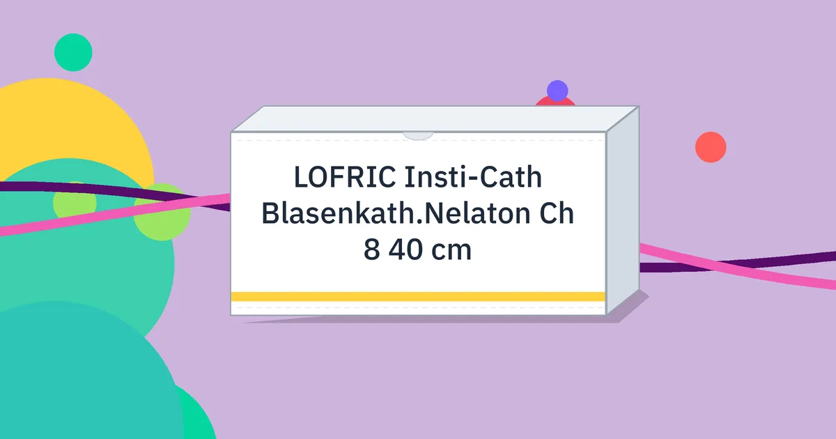 Symbolbild: Packung mit der Aufschrift LOFRIC Insti-Cath Blasenkath.Nelaton Ch 8 40 cm (PZN 17436150) – Verfügbarkeit und Bezug in Apotheken in Frankfurt am Main