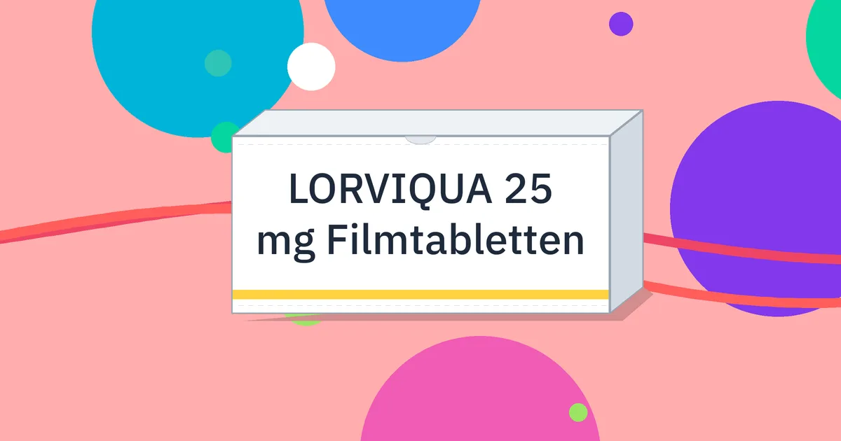 Symbolbild: Packung mit der Aufschrift LORVIQUA 25 mg Filmtabletten (PZN 15993685) – Verfügbarkeit und Bezug in Apotheken in Frankfurt am Main