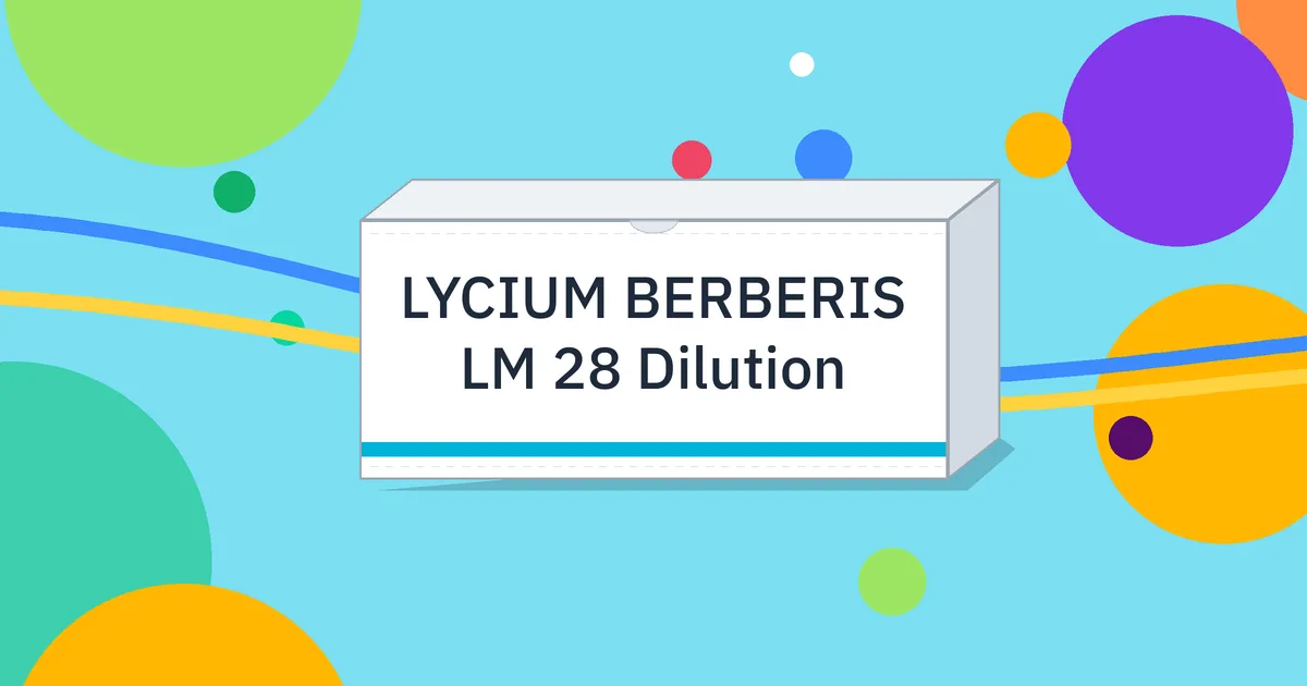Symbolbild: Packung mit der Aufschrift LYCIUM BERBERIS LM 28 Dilution (PZN 13537316) – Verfügbarkeit und Bezug in Apotheken in Frankfurt am Main