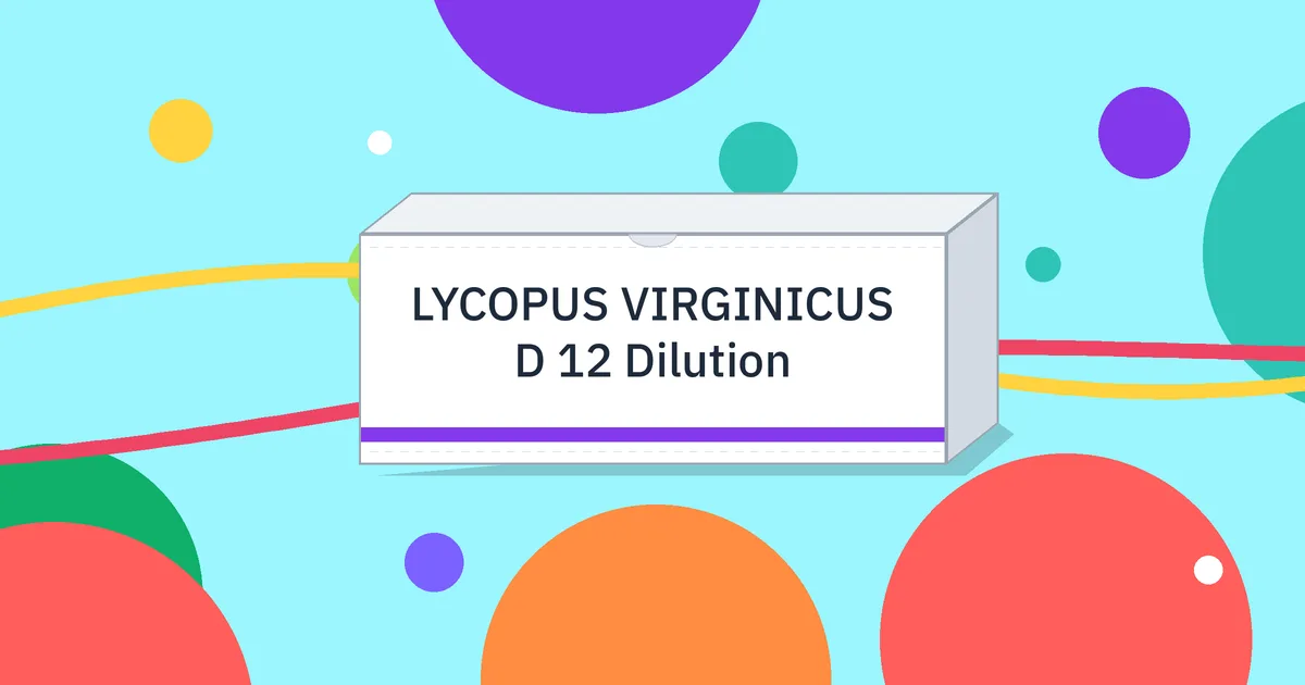 Symbolbild: Packung mit der Aufschrift LYCOPUS VIRGINICUS D 12 Dilution (PZN 04225546) – Verfügbarkeit und Bezug in Apotheken in Frankfurt am Main