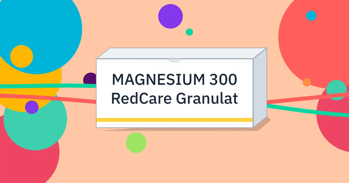 Symbolbild: Packung mit der Aufschrift MAGNESIUM 300 RedCare Granulat (PZN 18470083) – Verfügbarkeit und Bezug in Apotheken in Frankfurt am Main