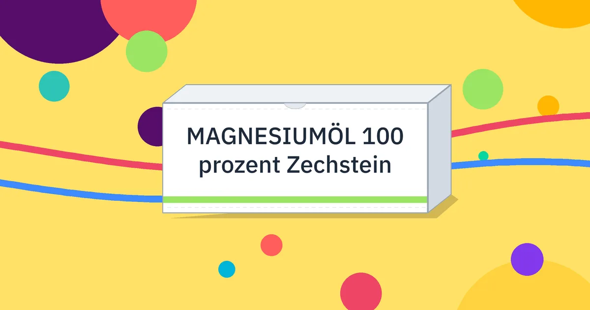 Symbolbild: Packung mit der Aufschrift MAGNESIUMÖL 100 prozent Zechstein (PZN 12423881) – Verfügbarkeit und Bezug in Apotheken in Frankfurt am Main