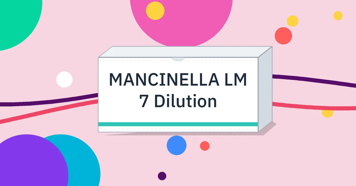 Symbolbild: Packung mit der Aufschrift MANCINELLA LM 7 Dilution (PZN 13540749) – Verfügbarkeit und Bezug in Apotheken in Frankfurt am Main