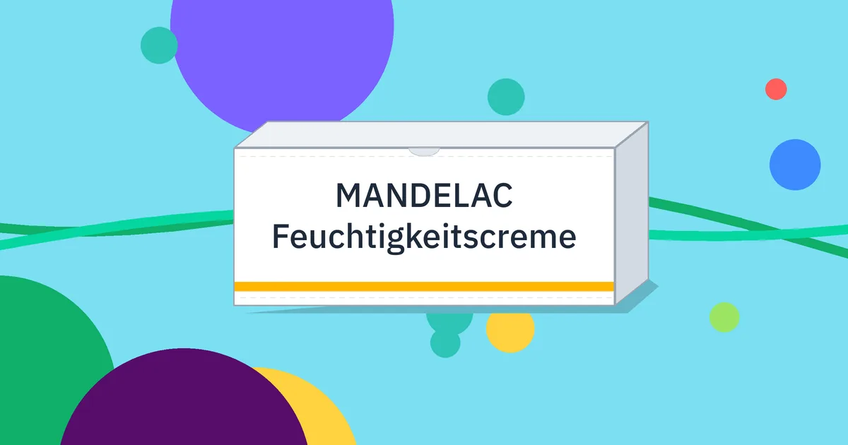 Symbolbild: Packung mit der Aufschrift MANDELAC Feuchtigkeitscreme (PZN 18022284) – Verfügbarkeit und Bezug in Apotheken in Frankfurt am Main