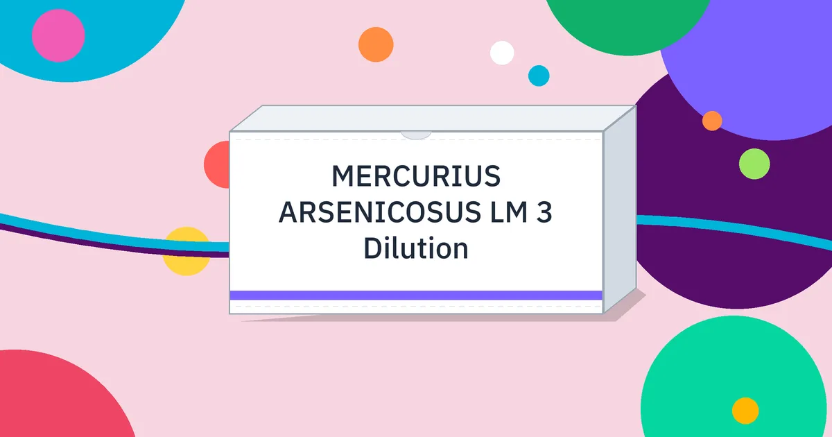 Symbolbild: Packung mit der Aufschrift MERCURIUS ARSENICOSUS LM 3 Dilution (PZN 13605986) – Verfügbarkeit und Bezug in Apotheken in Frankfurt am Main