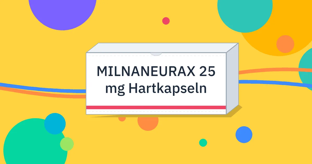 Symbolbild: Packung mit der Aufschrift MILNANEURAX 25 mg Hartkapseln (PZN 11599448) – Verfügbarkeit und Bezug in Apotheken in Frankfurt am Main