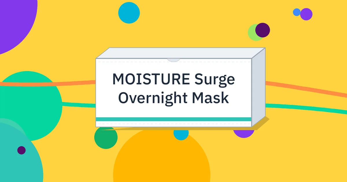 Symbolbild: Packung mit der Aufschrift MOISTURE Surge Overnight Mask (PZN 18894067) – Verfügbarkeit und Bezug in Apotheken in Frankfurt am Main