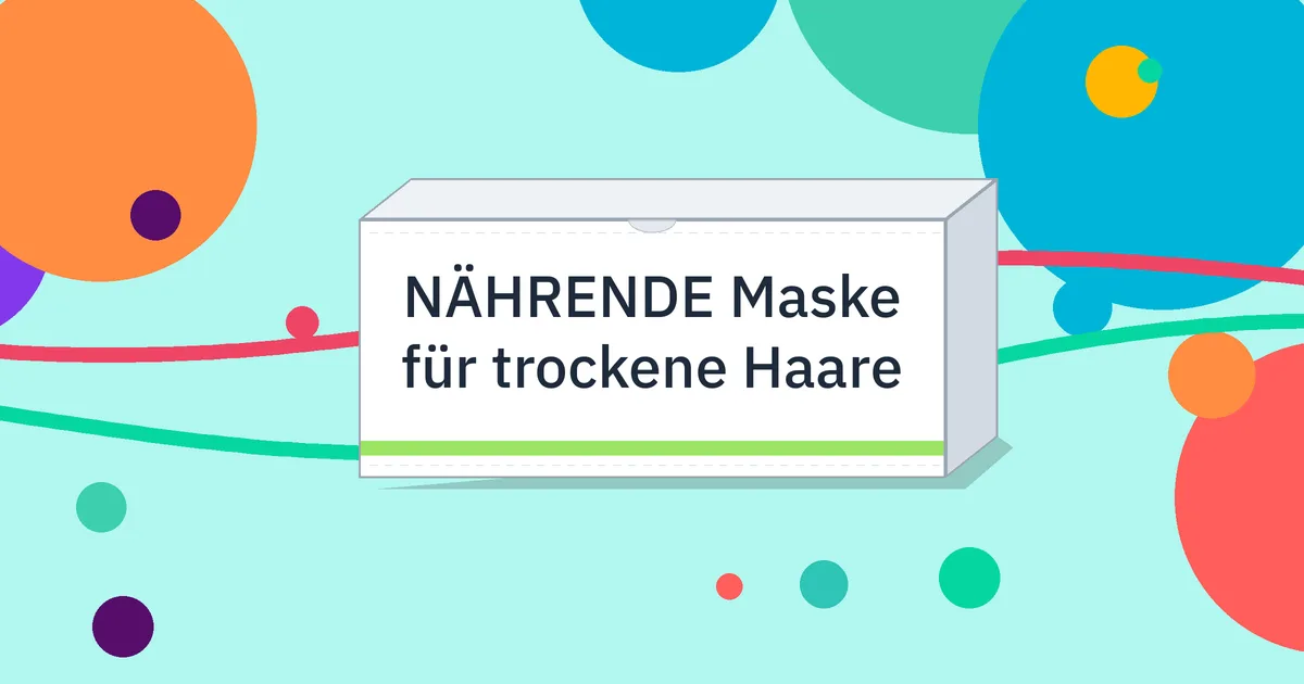Symbolbild: Packung mit der Aufschrift NÄHRENDE Maske für trockene Haare (PZN 18081648) – Verfügbarkeit und Bezug in Apotheken in Frankfurt am Main