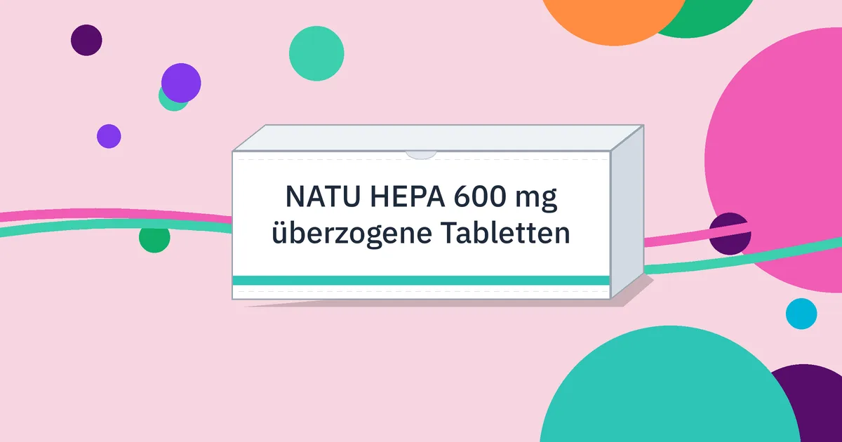 Symbolbild: Packung mit der Aufschrift NATU HEPA 600 mg überzogene Tabletten (PZN 00432521) – Verfügbarkeit und Bezug in Apotheken in Frankfurt am Main