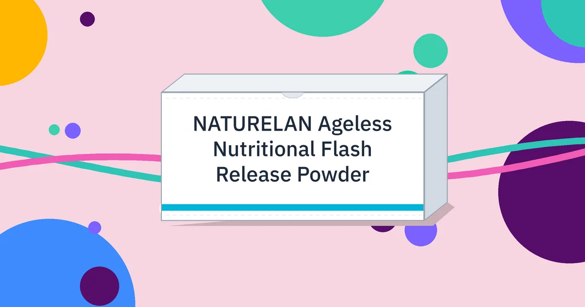 Symbolbild: Packung mit der Aufschrift NATURELAN Ageless Nutritional Flash Release Powder (PZN 20097415) – Verfügbarkeit und Bezug in Apotheken in Frankfurt am Main