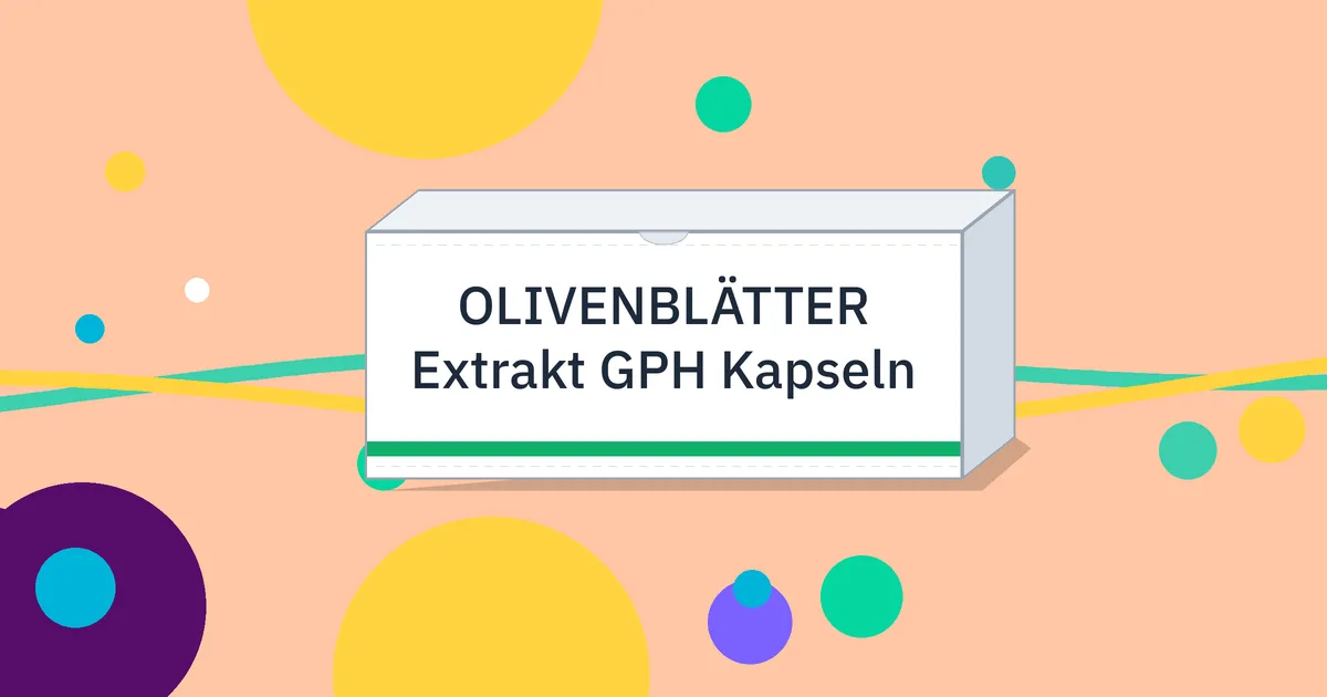 Symbolbild: Packung mit der Aufschrift OLIVENBLÄTTER Extrakt GPH Kapseln (PZN 00129484) – Verfügbarkeit und Bezug in Apotheken in Frankfurt am Main