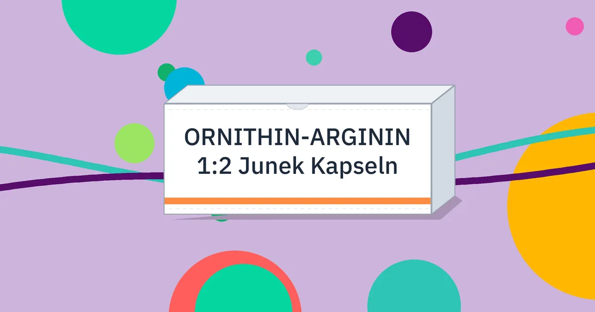 Symbolbild: Packung mit der Aufschrift ORNITHIN-ARGININ 1:2 Junek Kapseln (PZN 00985303) – Verfügbarkeit und Bezug in Apotheken in Frankfurt am Main