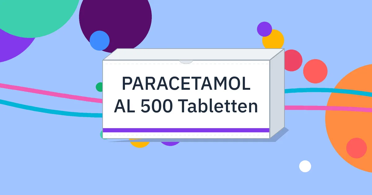 Symbolbild: Packung mit der Aufschrift PARACETAMOL AL 500 Tabletten (PZN 06718342) – Verfügbarkeit und Bezug in Apotheken in Frankfurt am Main