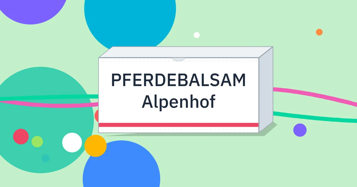 Symbolbild: Packung mit der Aufschrift PFERDEBALSAM Alpenhof (PZN 18662026) – Verfügbarkeit und Bezug in Apotheken in Frankfurt am Main