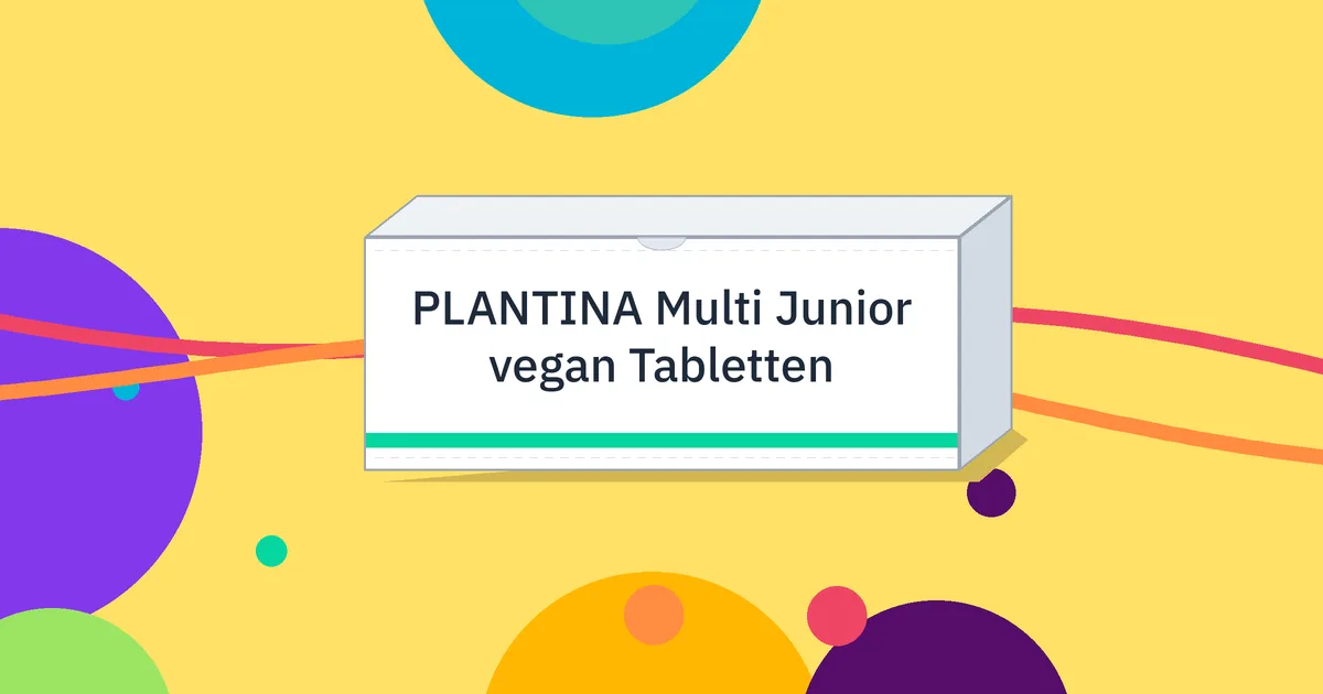 Symbolbild: Packung mit der Aufschrift PLANTINA Multi Junior vegan Tabletten (PZN 17216129) – Verfügbarkeit und Bezug in Apotheken in Frankfurt am Main