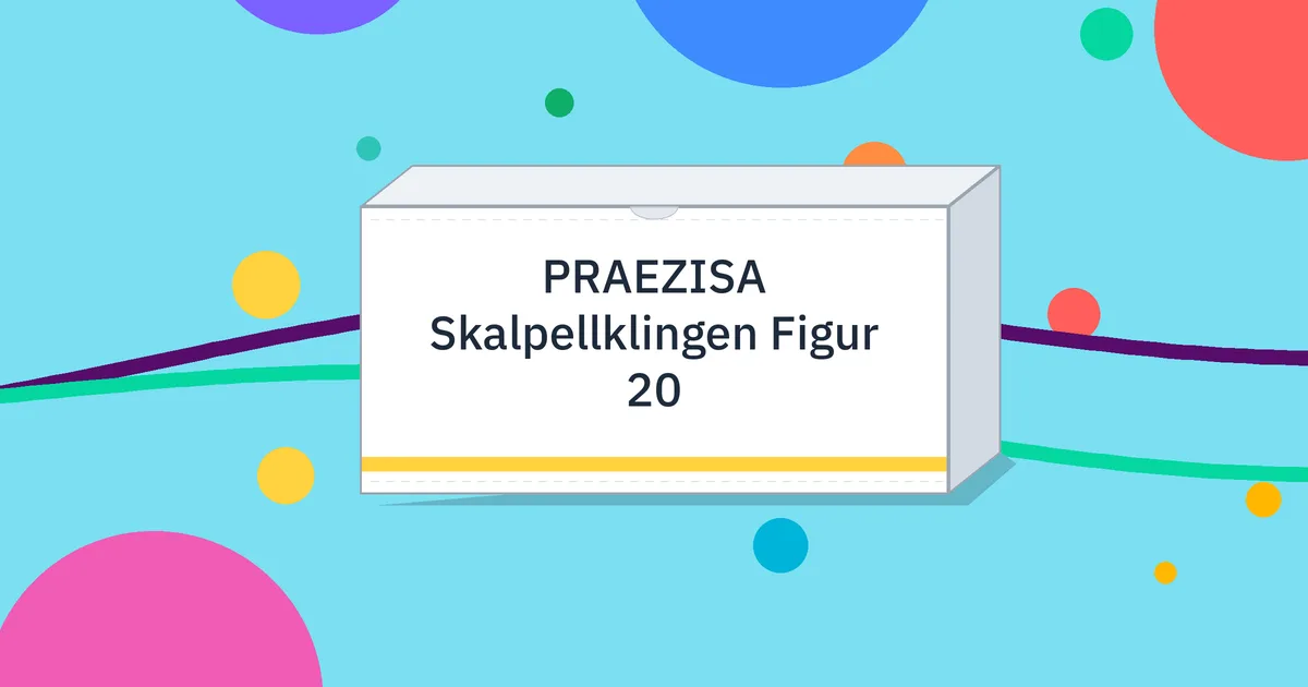 Symbolbild: Packung mit der Aufschrift PRAEZISA Skalpellklingen Figur 20 (PZN 09619729) – Verfügbarkeit und Bezug in Apotheken in Frankfurt am Main