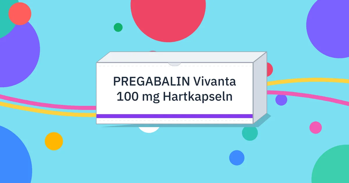 Symbolbild: Packung mit der Aufschrift PREGABALIN Vivanta 100 mg Hartkapseln (PZN 16663576) – Verfügbarkeit und Bezug in Apotheken in Frankfurt am Main