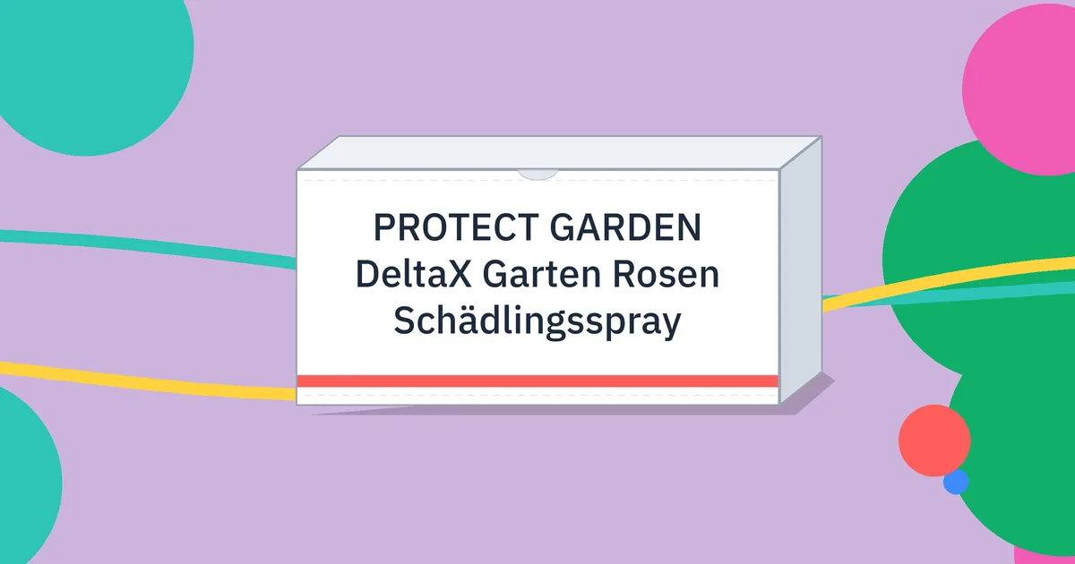 Symbolbild: Packung mit der Aufschrift PROTECT GARDEN DeltaX Garten Rosen Schädlingsspray (PZN 14361799) – Verfügbarkeit und Bezug in Apotheken in Frankfurt am Main