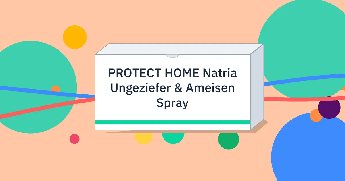 Symbolbild: Packung mit der Aufschrift PROTECT HOME Natria Ungeziefer & Ameisen Spray (PZN 14361635) – Verfügbarkeit und Bezug in Apotheken in Frankfurt am Main