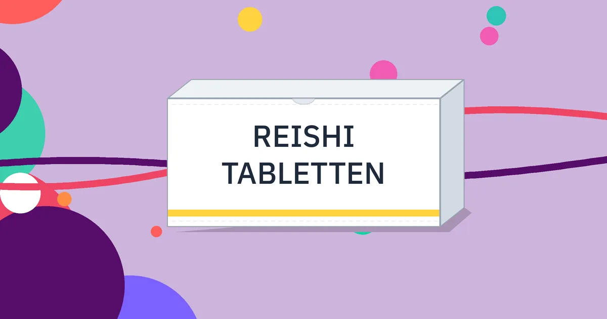 Symbolbild: Packung mit der Aufschrift REISHI TABLETTEN (PZN 03868762) – Verfügbarkeit und Bezug in Apotheken in Frankfurt am Main