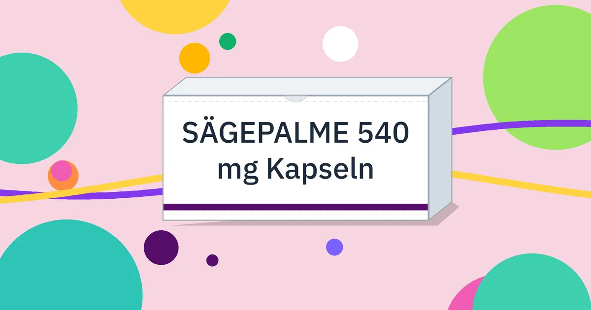 Symbolbild: Packung mit der Aufschrift SÄGEPALME 540 mg Kapseln (PZN 10063674) – Verfügbarkeit und Bezug in Apotheken in Frankfurt am Main
