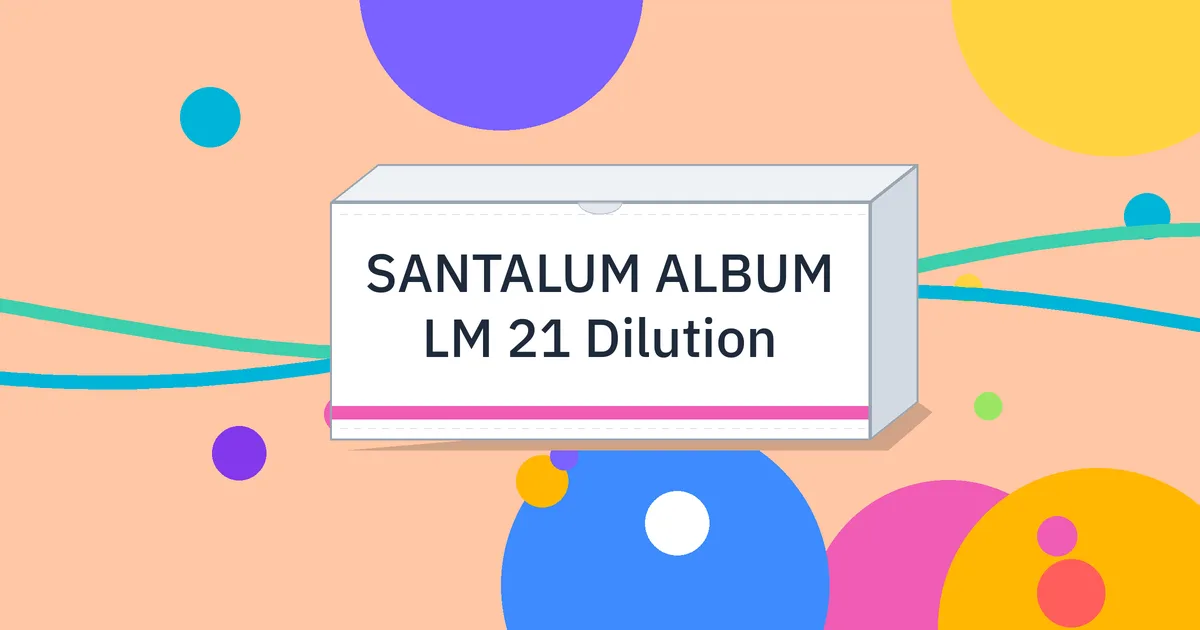 Symbolbild: Packung mit der Aufschrift SANTALUM ALBUM LM 21 Dilution (PZN 13684626) – Verfügbarkeit und Bezug in Apotheken in Frankfurt am Main