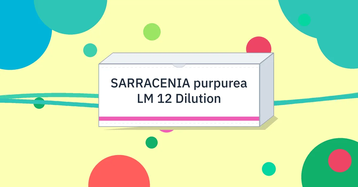 Symbolbild: Packung mit der Aufschrift SARRACENIA purpurea LM 12 Dilution (PZN 13182652) – Verfügbarkeit und Bezug in Apotheken in Frankfurt am Main