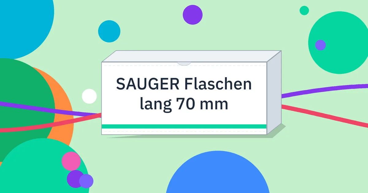 Symbolbild: Packung mit der Aufschrift SAUGER Flaschen lang 70 mm (PZN 01735548) – Verfügbarkeit und Bezug in Apotheken in Frankfurt am Main