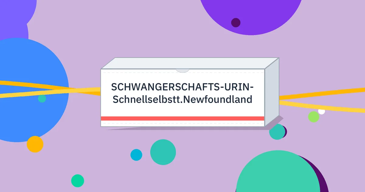 Symbolbild: Packung mit der Aufschrift SCHWANGERSCHAFTS-URIN-Schnellselbstt.Newfoundland (PZN 18757459) – Verfügbarkeit und Bezug in Apotheken in Frankfurt am Main