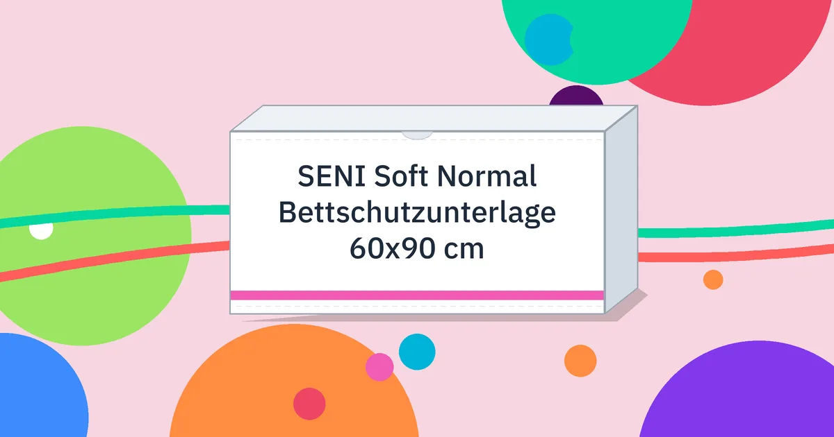 Symbolbild: Packung mit der Aufschrift SENI Soft Normal Bettschutzunterlage 60x90 cm (PZN 13366205) – Verfügbarkeit und Bezug in Apotheken in Frankfurt am Main
