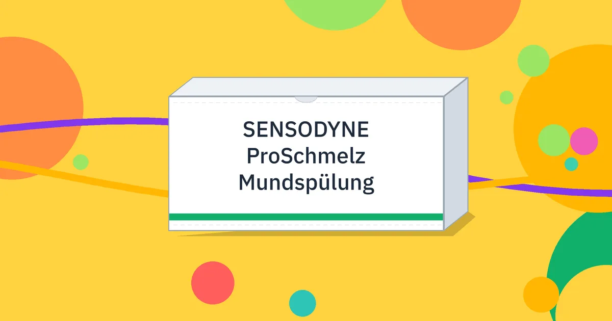 Symbolbild: Packung mit der Aufschrift SENSODYNE ProSchmelz Mundspülung (PZN 09490230) – Verfügbarkeit und Bezug in Apotheken in Frankfurt am Main