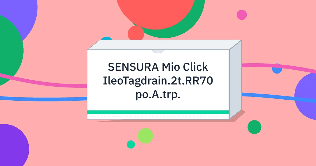 Symbolbild: Packung mit der Aufschrift SENSURA Mio Click IleoTagdrain.2t.RR70 po.A.trp. (PZN 12615132) – Verfügbarkeit und Bezug in Apotheken in Frankfurt am Main