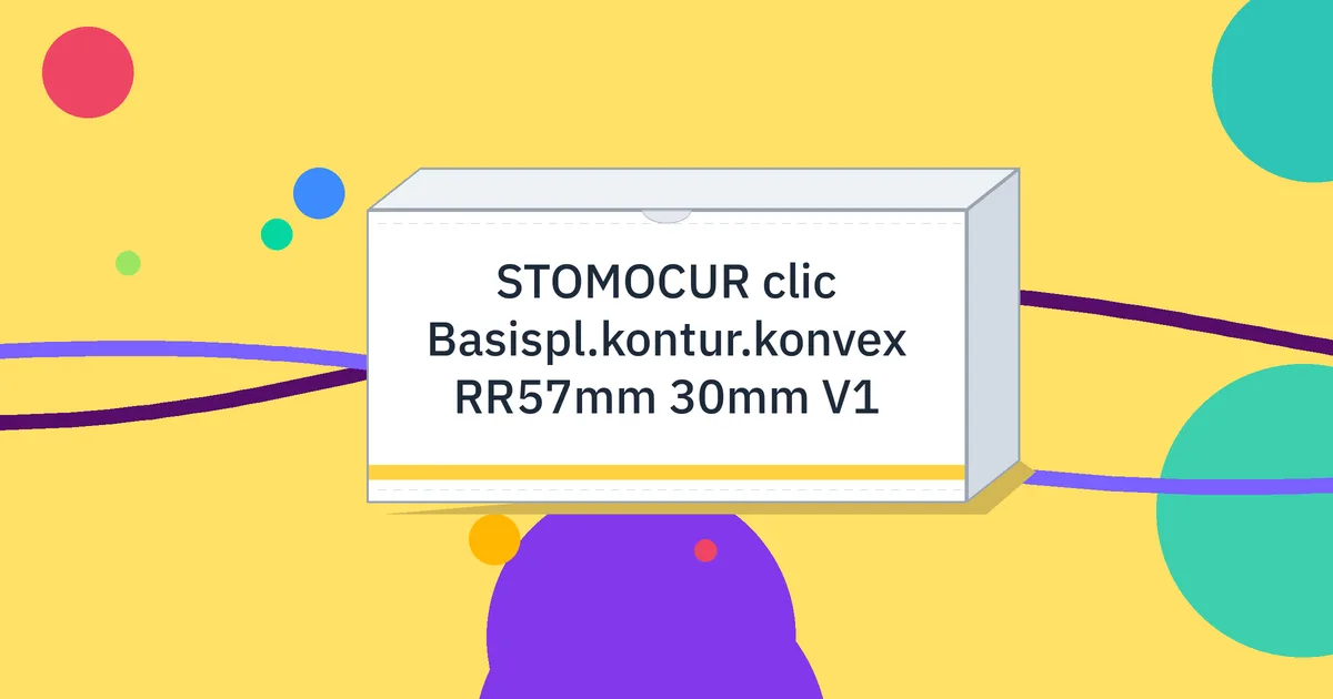 Symbolbild: Packung mit der Aufschrift STOMOCUR clic Basispl.kontur.konvex RR57mm 30mm V1 (PZN 18238966) – Verfügbarkeit und Bezug in Apotheken in Frankfurt am Main