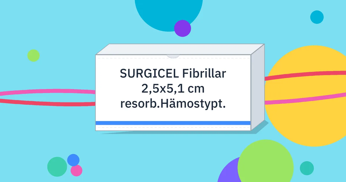 Symbolbild: Packung mit der Aufschrift SURGICEL Fibrillar 2,5x5,1 cm resorb.Hämostypt. (PZN 19884651) – Verfügbarkeit und Bezug in Apotheken in Frankfurt am Main