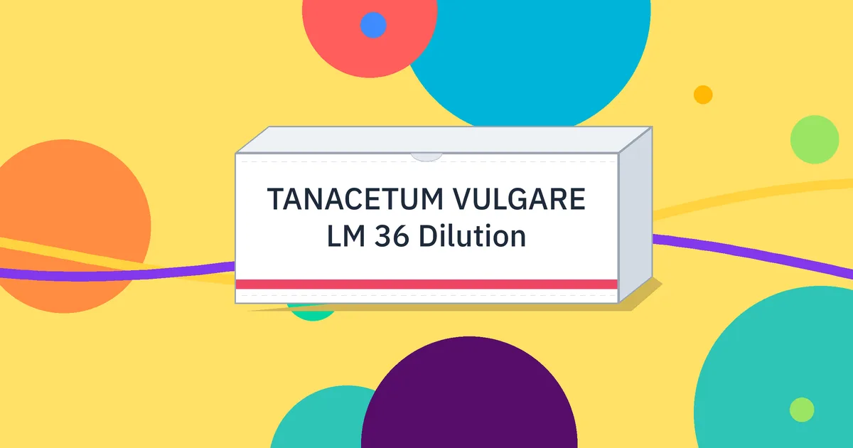 Symbolbild: Packung mit der Aufschrift TANACETUM VULGARE LM 36 Dilution (PZN 13213269) – Verfügbarkeit und Bezug in Apotheken in Frankfurt am Main