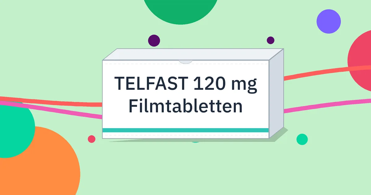 Symbolbild: Packung mit der Aufschrift TELFAST 120 mg Filmtabletten (PZN 19202539) – Verfügbarkeit und Bezug in Apotheken in Frankfurt am Main